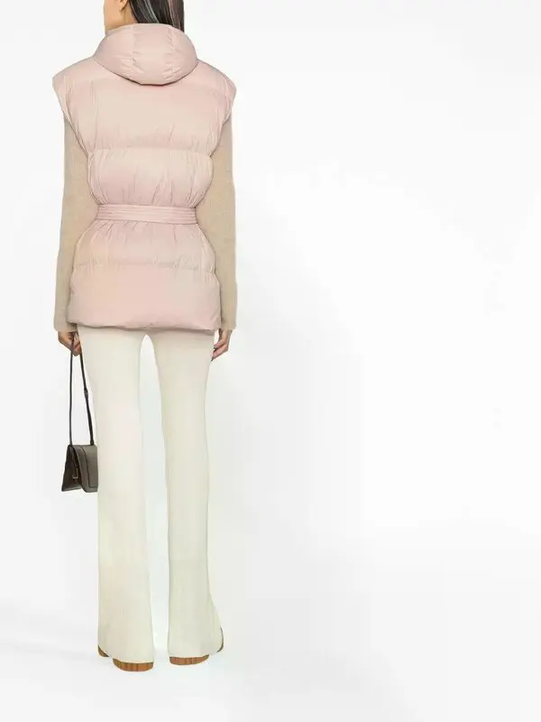 IENKI IENKI Belted Waist Puffer Vest