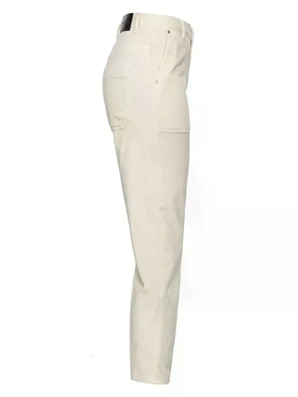 Pinko Cloe Corduroy Trousers Ivory