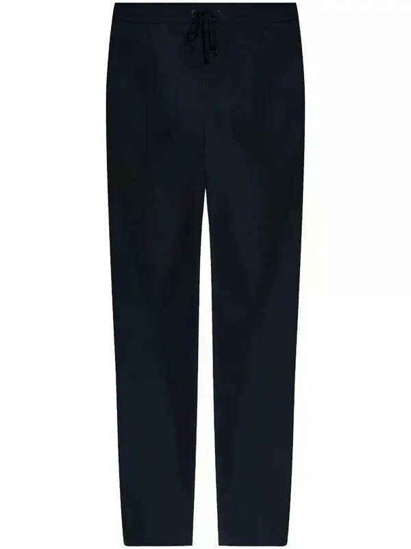 Moncler Logo Patch Drawstring Waist Trousers - Blue