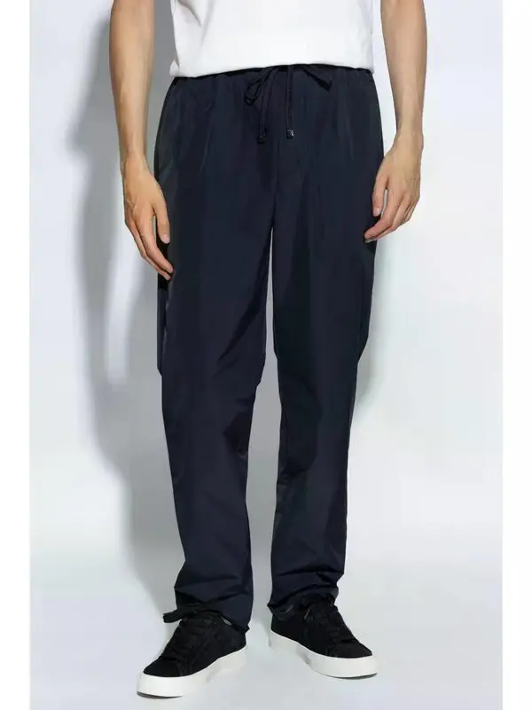 Moncler Logo Patch Drawstring Waist Trousers