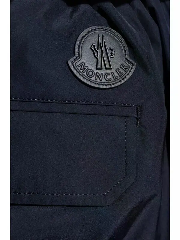 Moncler Logo Patch Drawstring Waist Trousers
