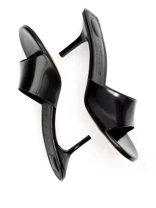 Jacquemus Cubist Heeled Sandals - Black