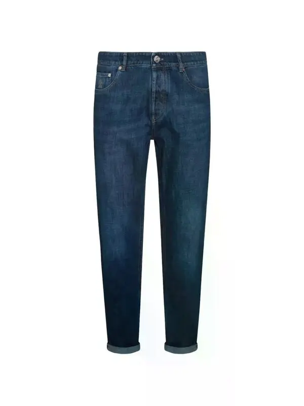 Brunello Cucinelli Mid-rise Tapered Jeans