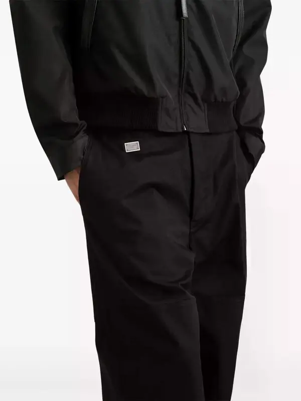 Dolce & Gabbana Logo Plaque Trousers