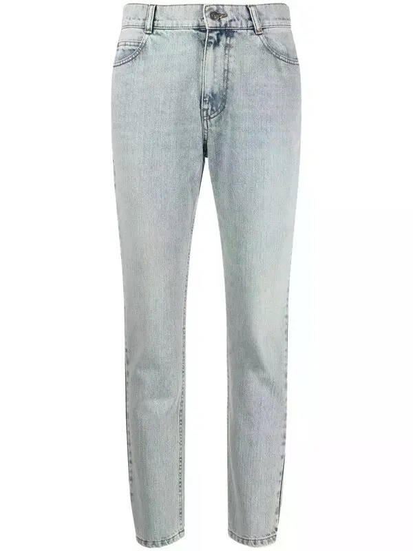 Ports 1961 Cropped Slim-cut Jeans - Blue