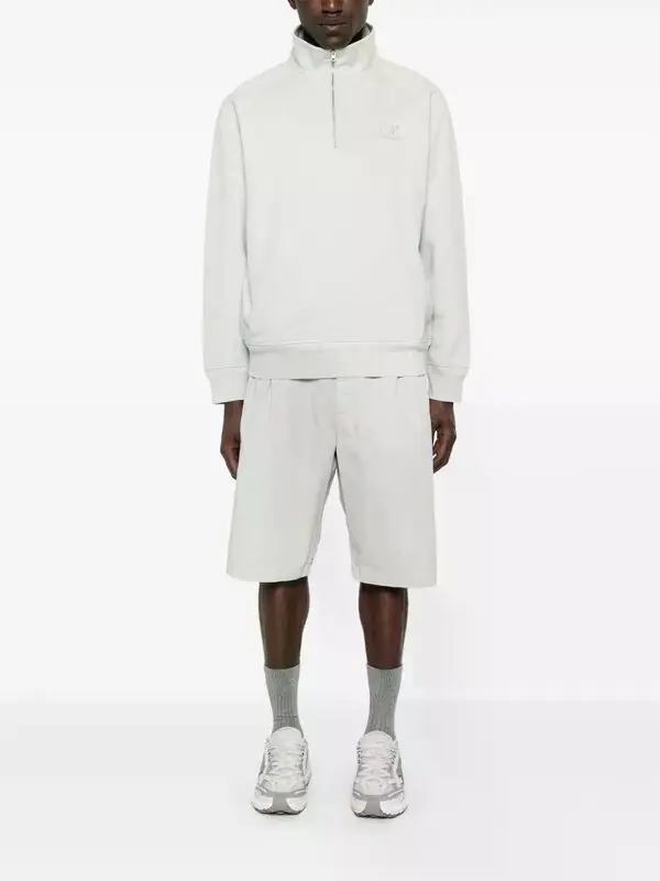 C.P. COMPANY Cotton Bermuda Shorts - Grey