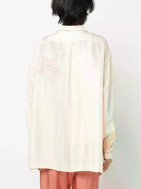 FORTE_FORTE Star Print Silk Shirt