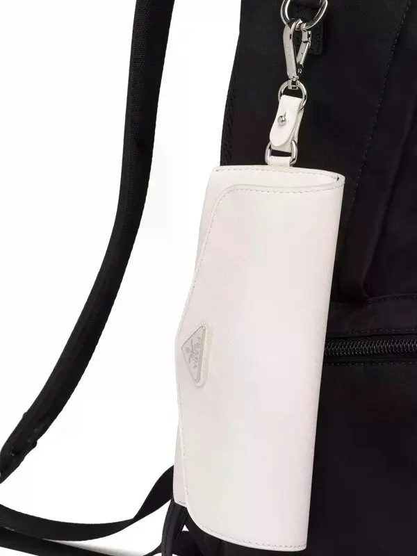 Prada Logo Plaque Sunglasses Case - White