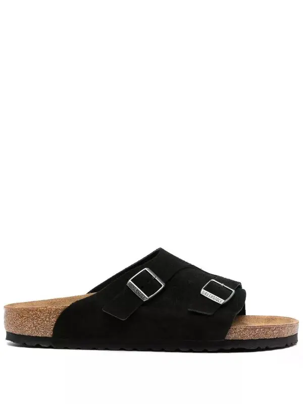 BIRKENSTOCK Zürich Suede Sandals - Black