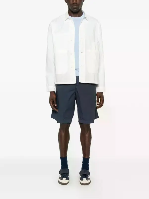 C.P. COMPANY Cotton Bermuda Shorts - Blue