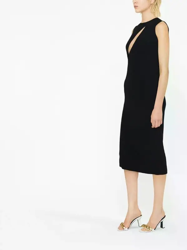 Versace Sleeveless Cut-out Midi Dress