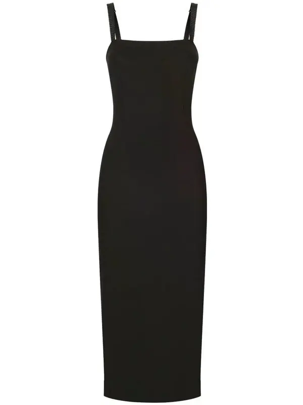 Dolce & Gabbana Milano-stitch Square Neck Midi Dress