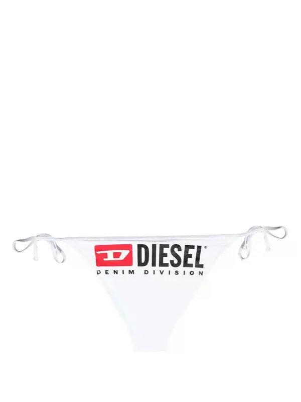 DIESEL® Logo-print Bikini Briefs - White