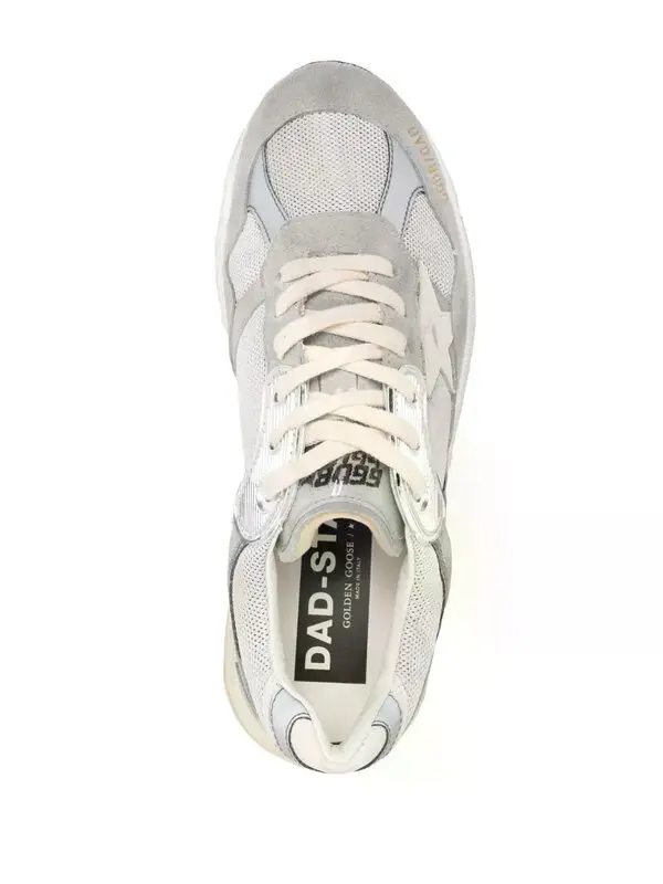 GOLDEN GOOSE Dad-star Mesh-panelled Low-top Sneakers - Grey