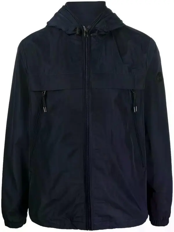 Michael Kors Zip-up Hooded Windbreaker Jacket