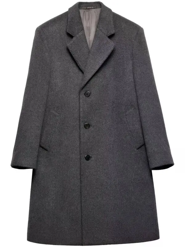 Prada Single-breasted Wool Coat