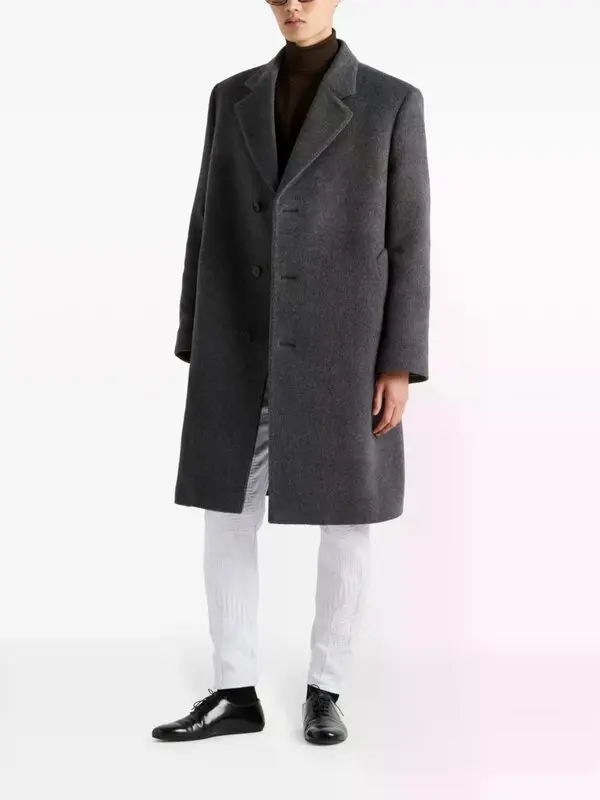 Prada Single-breasted Wool Coat