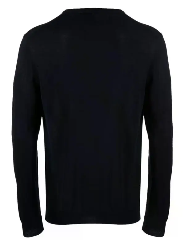 ZANONE Crew-neck Fine Knit Jumper - Blue