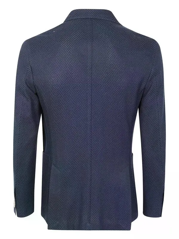 BARBA NAPOLI Single-breasted Blazer - Blue