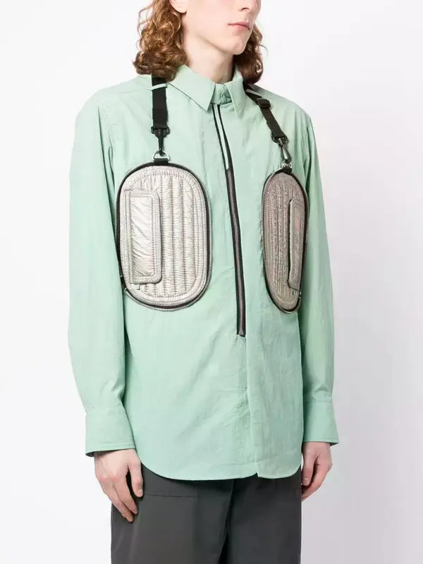 CRAIG GREEN Padded-pocket Zip-up Shirt