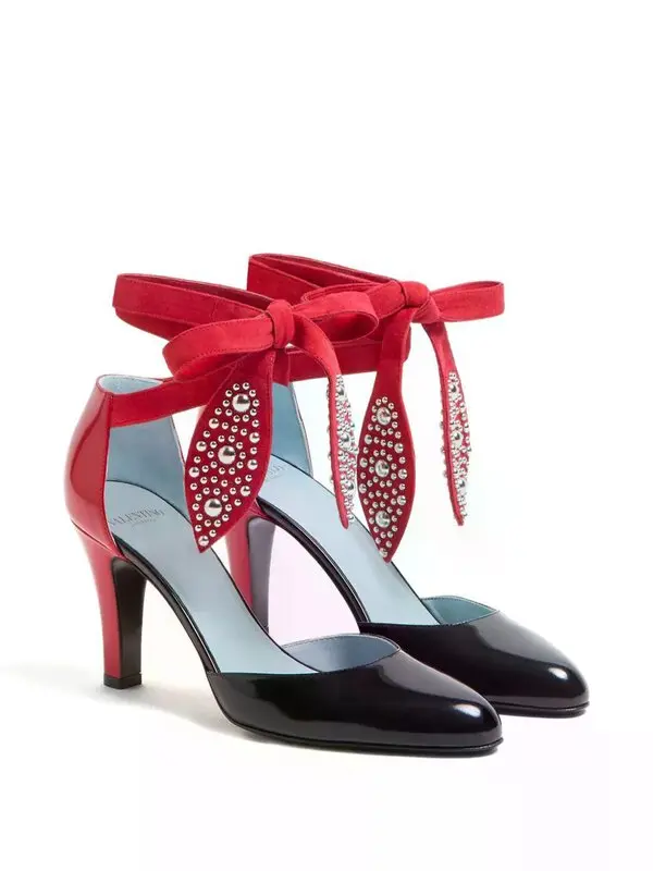 Valentino Garavani Foliage Tie-fastening Pumps