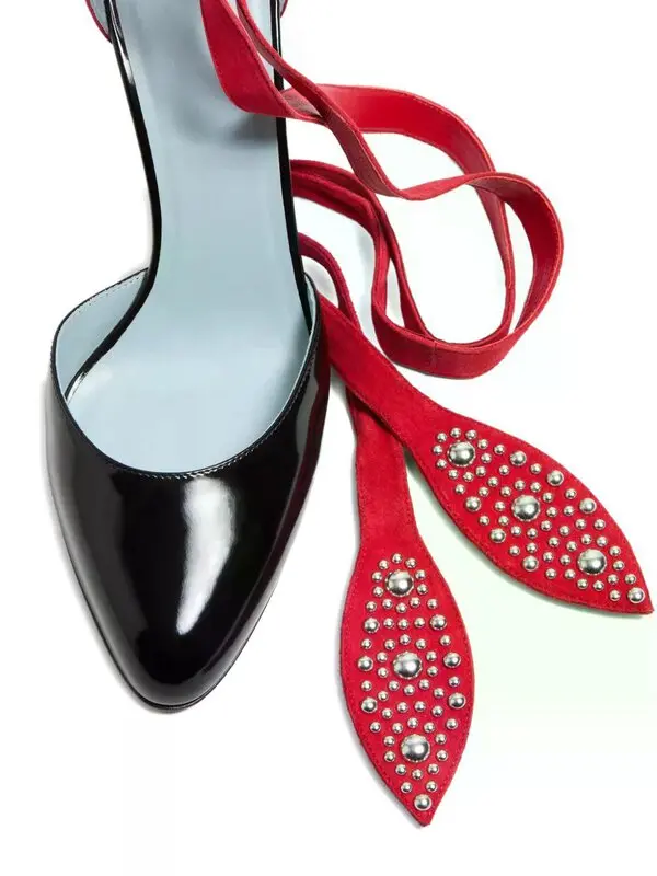 Valentino Garavani Foliage Tie-fastening Pumps