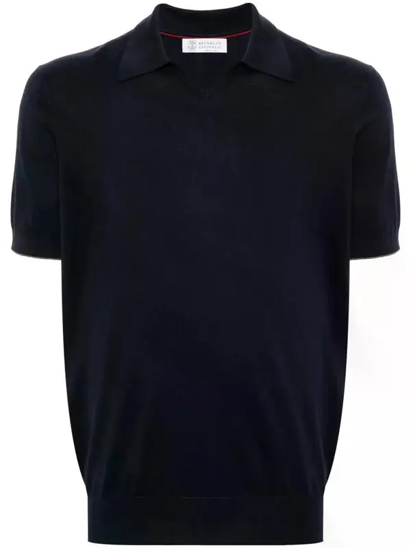 Brunello Cucinelli Short-sleeve Cotton Polo Shirt