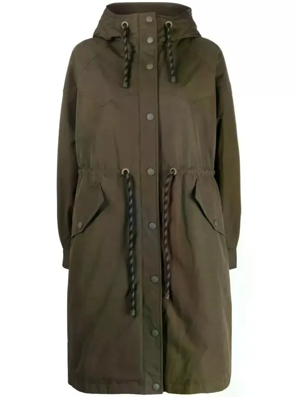 Woolrich Long-line Drawstring Parka Coat