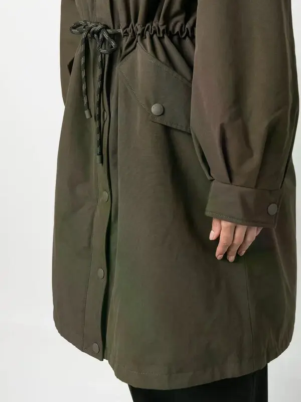 Woolrich Long-line Drawstring Parka Coat