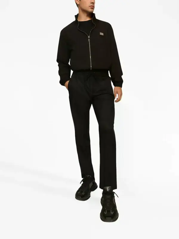 Dolce & Gabbana Logo Plaque Track Pants - Black