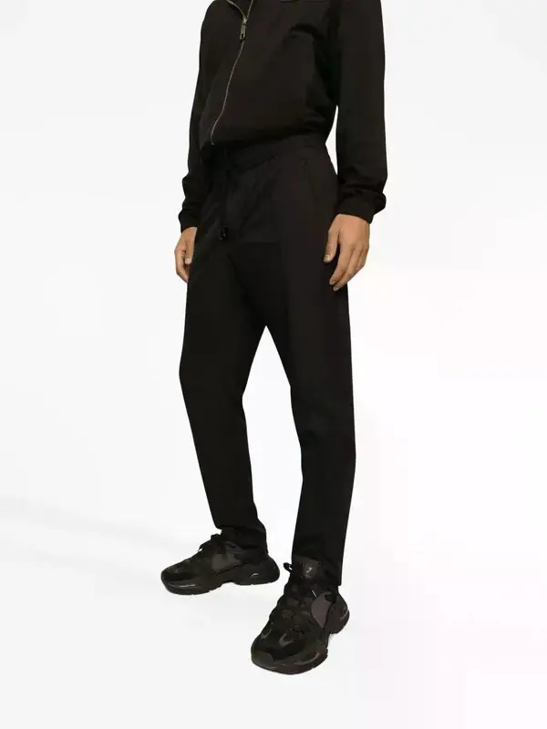 Dolce & Gabbana Logo Plaque Track Pants - Black