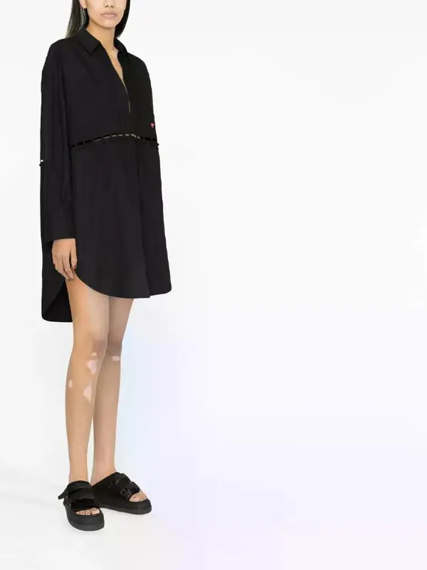 Palm Angels Cotton Cut-out Shirt Dress