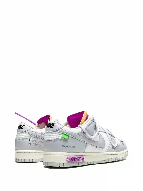 Nike X Off White Dunk Low Lot 03 Sneakers - Neutrals