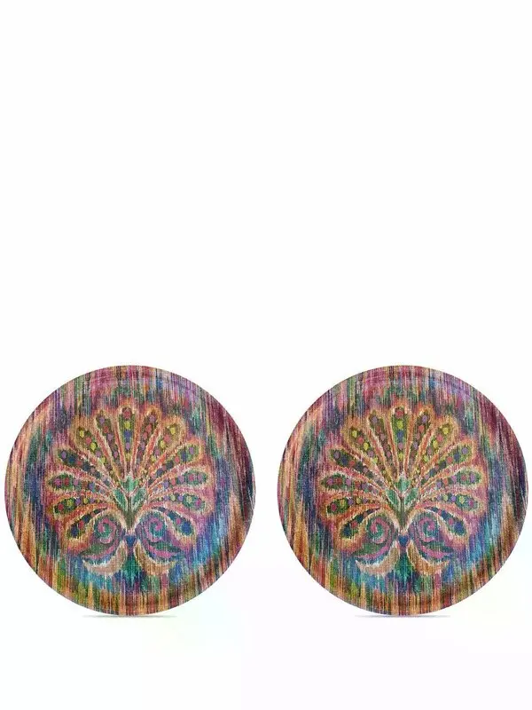 LES-OTTOMANS X Matthew Williamson Peacock Tray Set - Multicolour