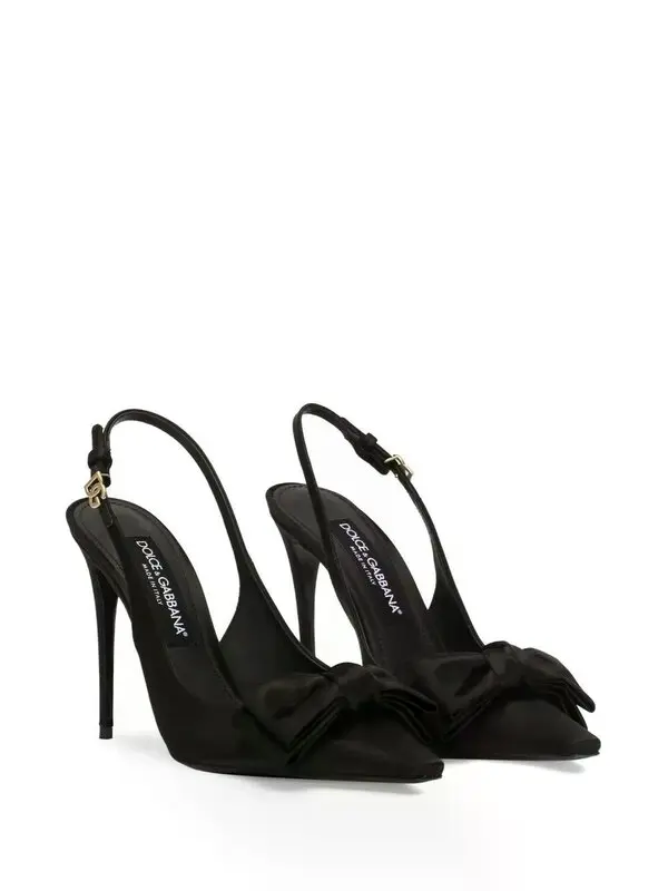 Dolce & Gabbana 105mm Bow-detailing Slingback Pumps