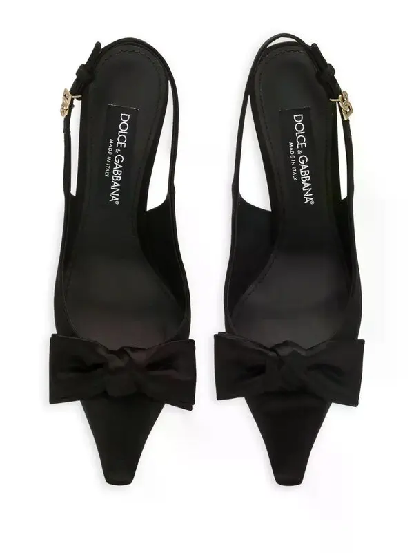 Dolce & Gabbana 105mm Bow-detailing Slingback Pumps