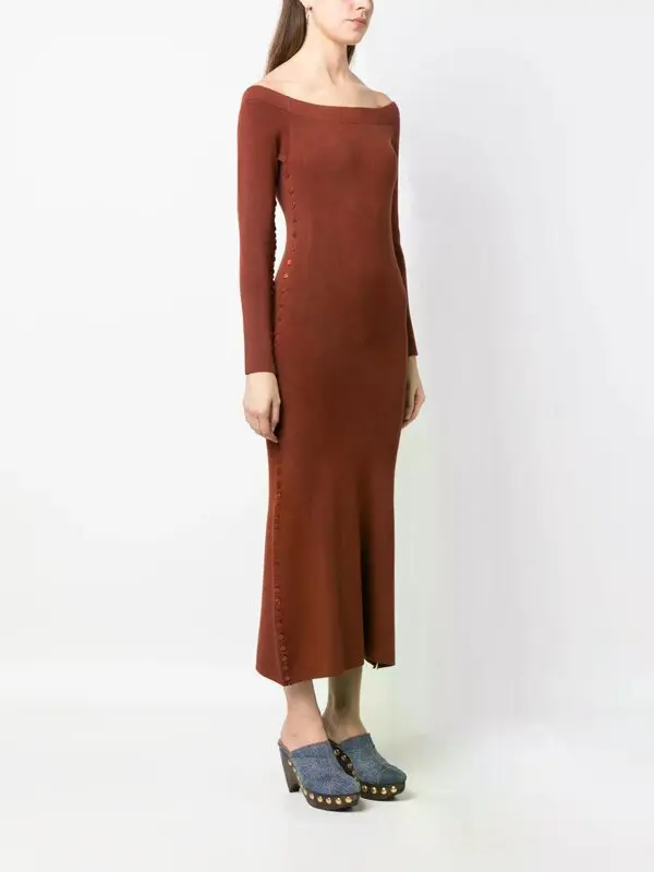 Altuzarra Long-sleeved Knitted Midi Dress