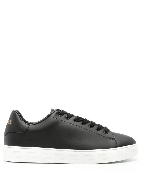 Versace Greca Low-top Sneakers - Black