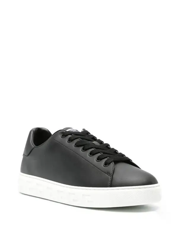 Versace Greca Low-top Sneakers - Black
