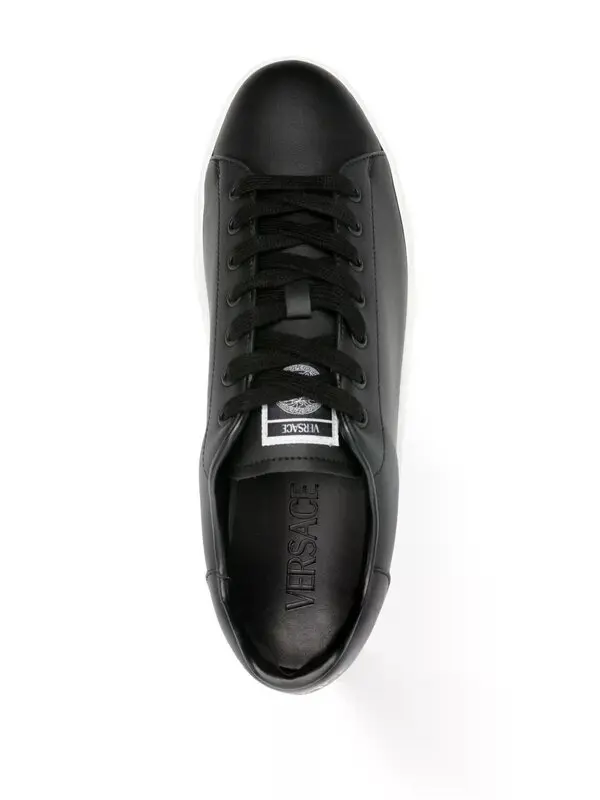 Versace Greca Low-top Sneakers - Black