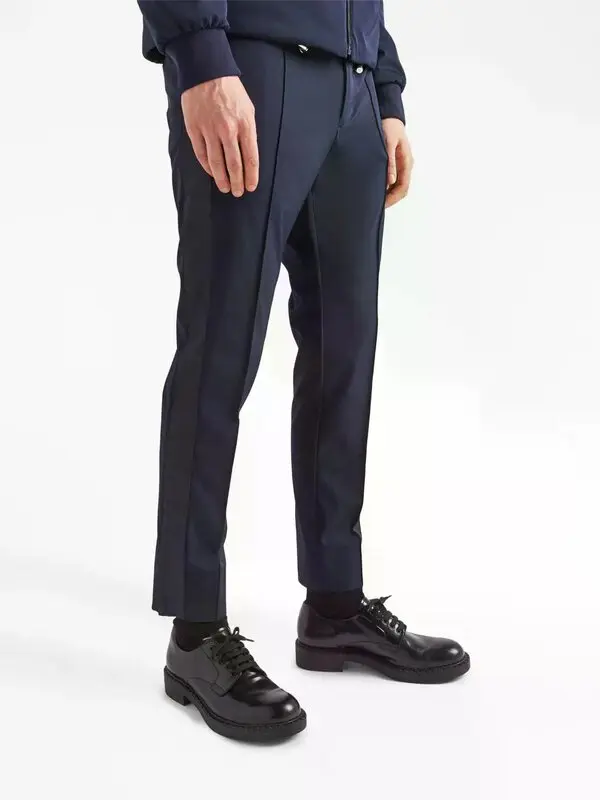 Prada Stretch Technical Fabric Extra-slim Fit Trousers