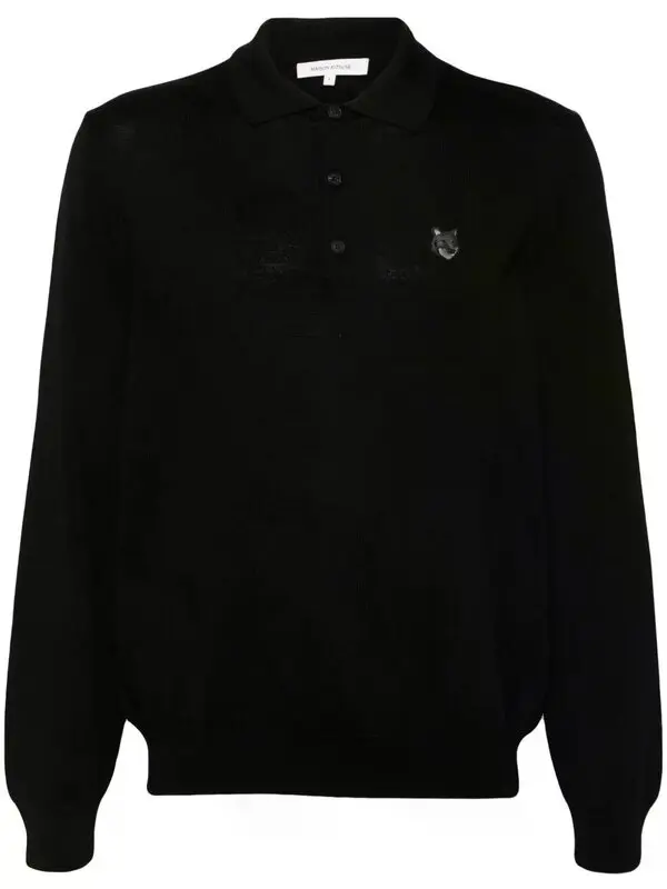 Maison Kitsuné Fox-motif Polo Shirt