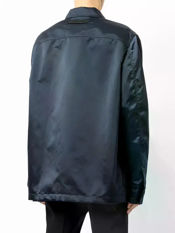 1017 Alyx 9sm Midnight Cotton Satin Finish Jacket - Blue