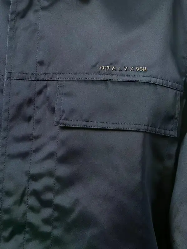 1017 Alyx 9sm Midnight Cotton Satin Finish Jacket - Blue