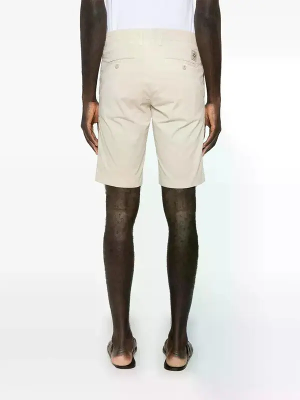 Jacob Cohen Chino Shorts With Logo Plaque - Neutrals