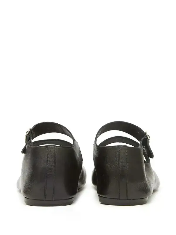 MAISON MARGIELA Tabi Leather Ballerina Shoes With Ankle Strap