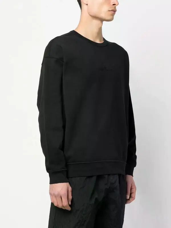 Stone Island Embroidered-logo Crewneck Sweatshirt