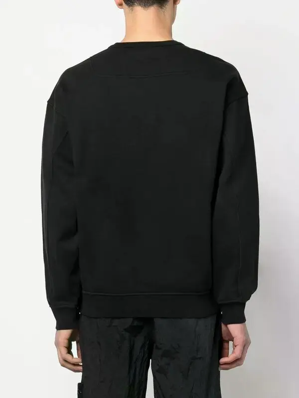 Stone Island Embroidered-logo Crewneck Sweatshirt