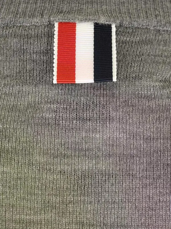 Thom Browne 4-bar Crew Neck Jumper - Grey