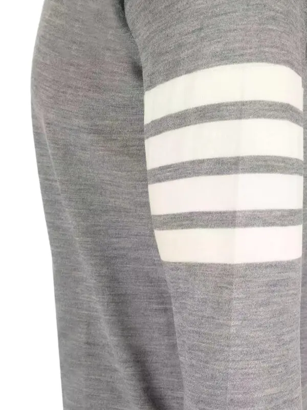 Thom Browne 4-bar Crew Neck Jumper - Grey